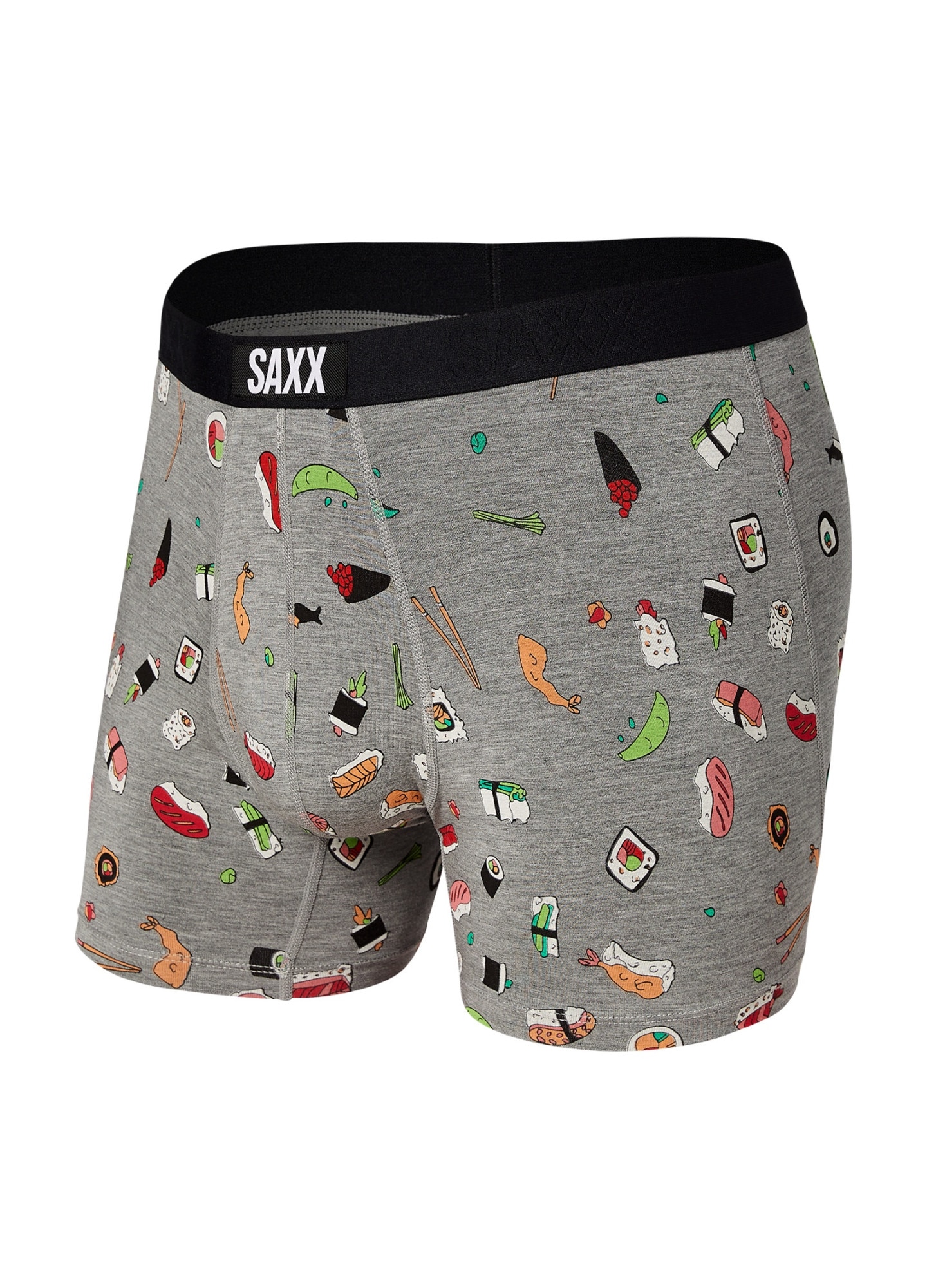 Boxeri barbati Vibe, Saxx Moda, Model- Grafic, Viscoza, Gri, M - eMAG.ro