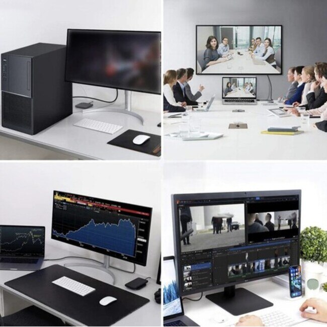 Кабел DisplayPort към DisplayPort, 4K, 2m, Izoxis - eMAG.bg
