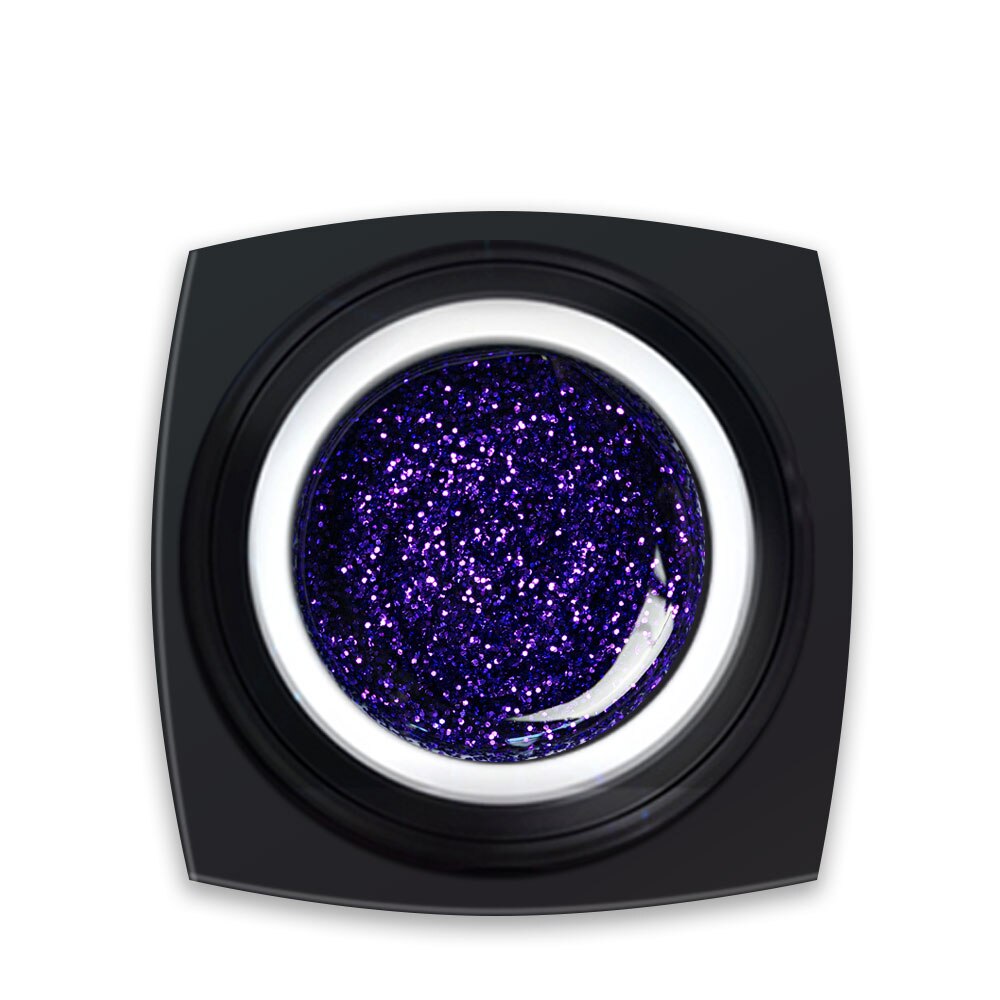 Gel colorat pentru unghii, Latino Nails, mov cu sclipici, 5 ml - eMAG.ro