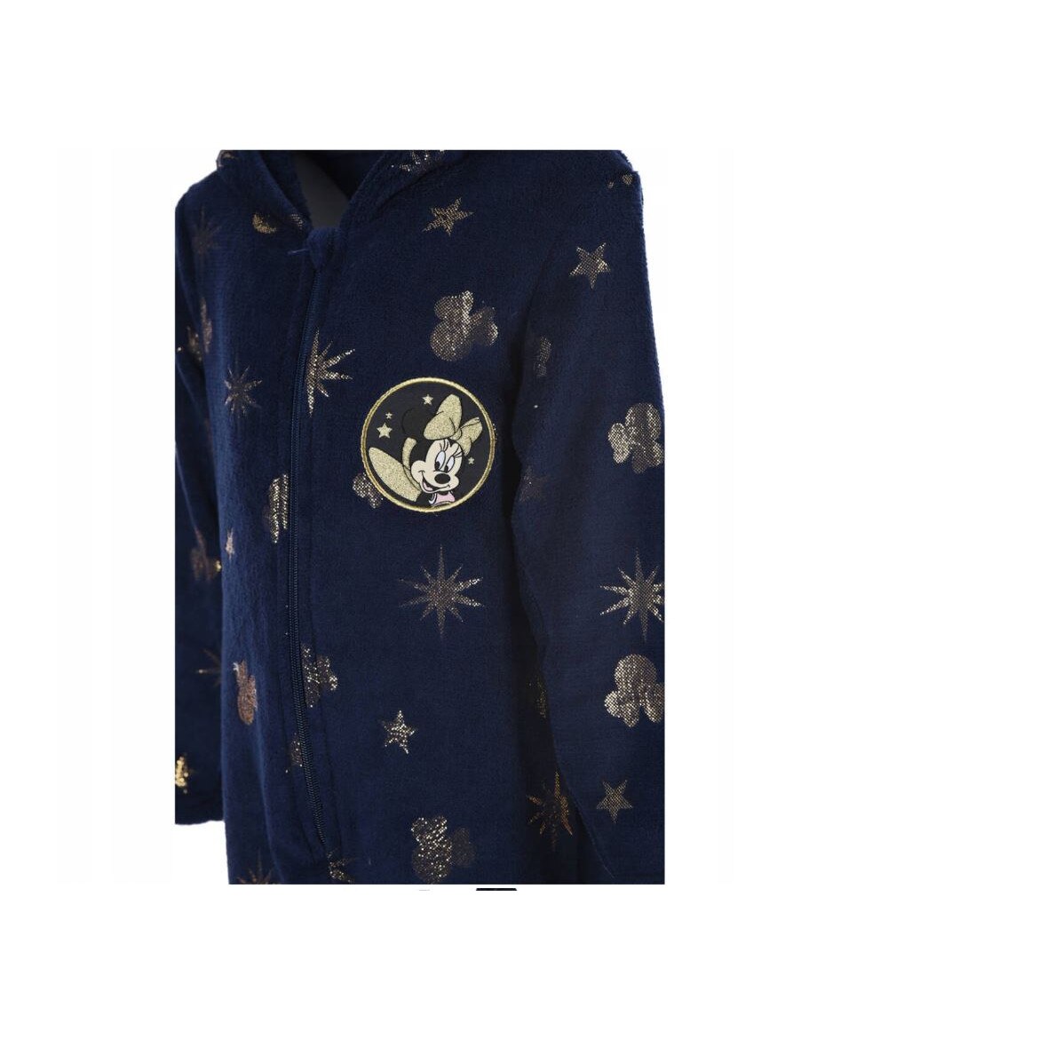 Pijama tip Overall Minnie Mouse Stars, cocolino Bleumarin 128 CM - eMAG.ro