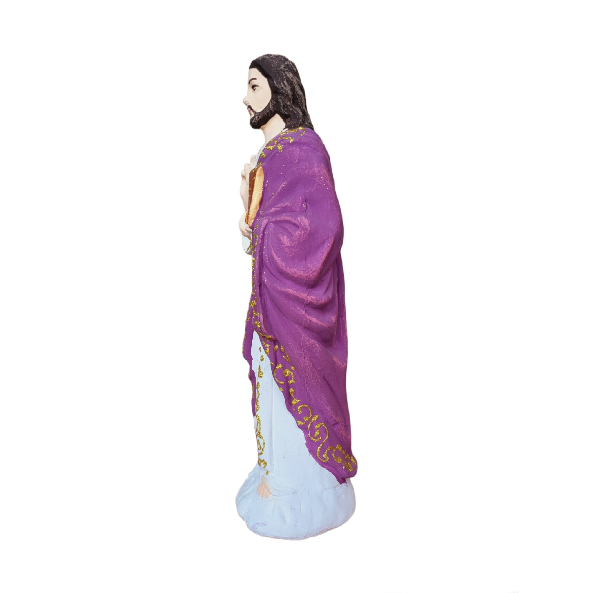 Statueta Isus Hristos, pictata manual, inaltimea 32 cm - eMAG.ro