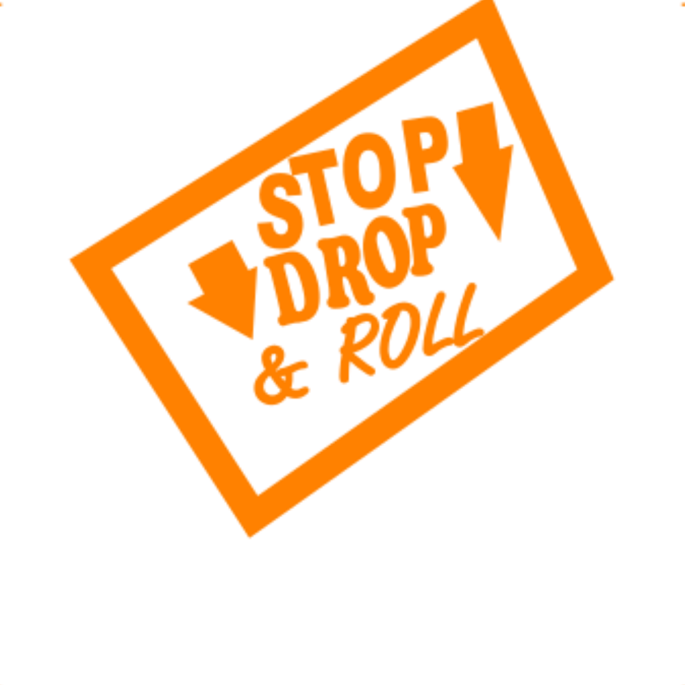 Sticker decorativ perete, auto si geam, Stop, drop and droll ...