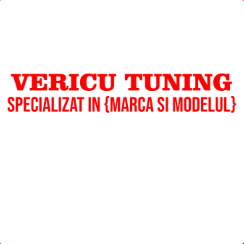 Sticker decorativ perete, auto si geam, Vericu tuning, Rosu, 25 cm ...