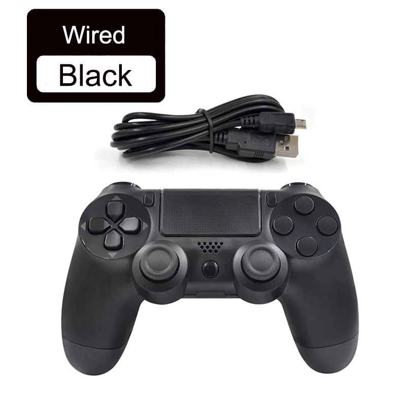 Controller Gamepad cu Fir, Vibratie Intensa, Maneta, compatibil cu PS4 ...