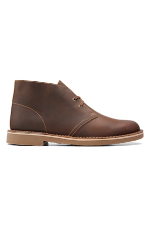 Clarks, Ghete chukka de piele intoarsa Bushacre 3, Camel, 8.5 - eMAG.ro