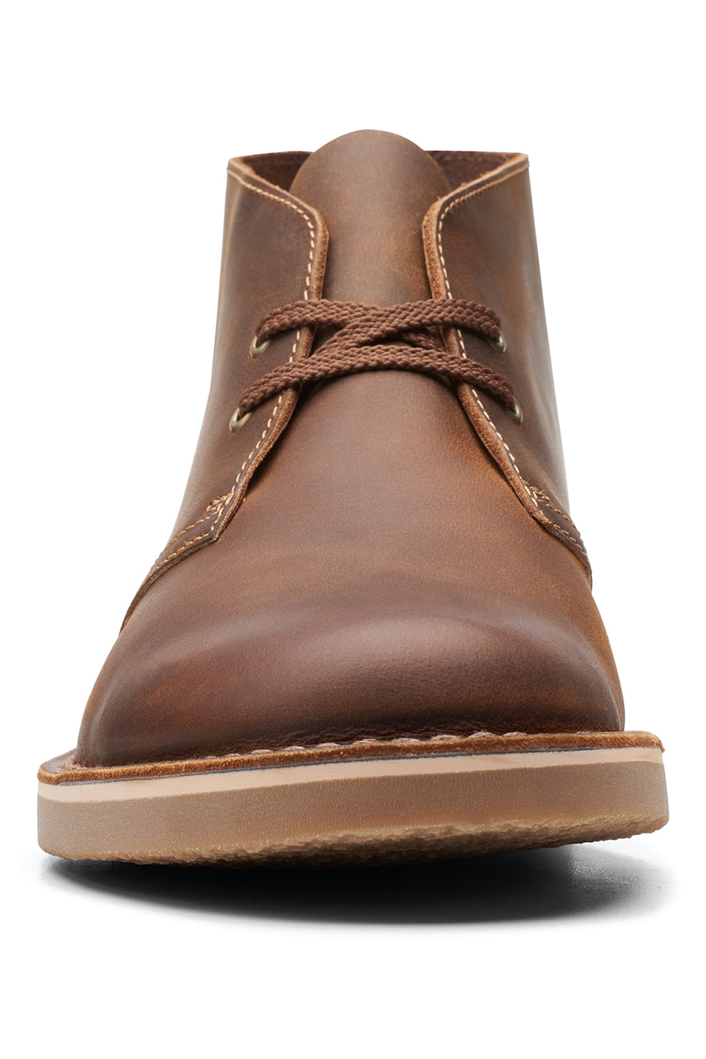 Clarks, Ghete chukka de piele intoarsa Bushacre 3, Camel, 8.5 - eMAG.ro
