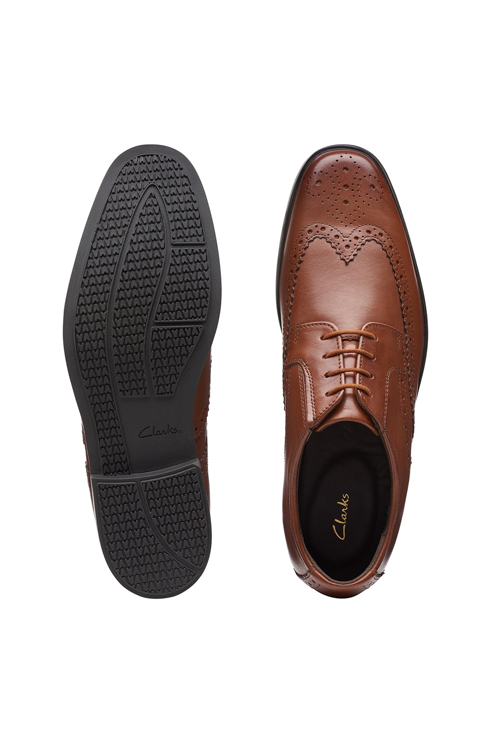 Clarks, Pantofi derby din piele Howard Wing - eMAG.ro