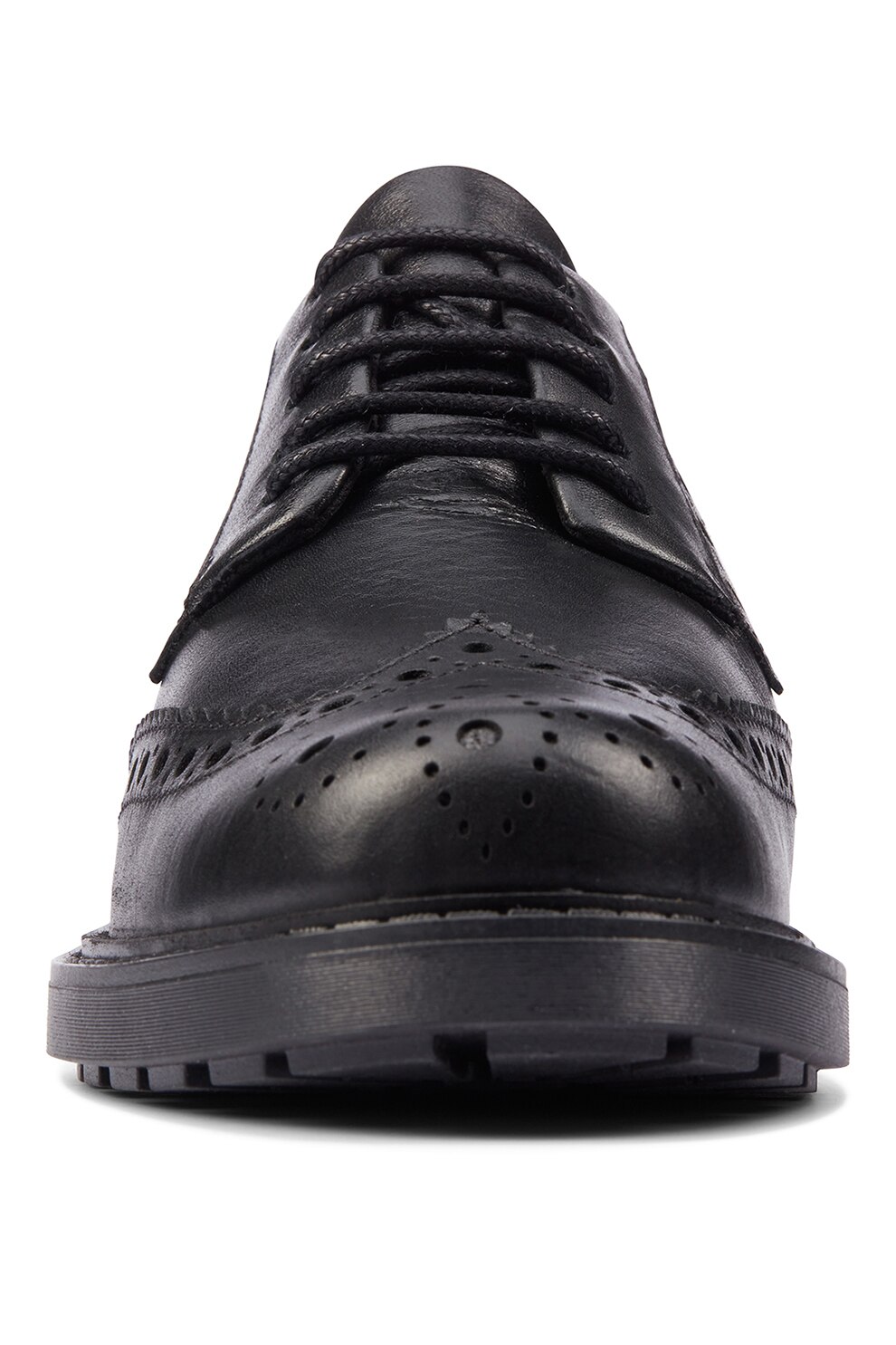 Clarks, Pantofi Brogue de piele Orinoco, Negru, 5 - eMAG.ro