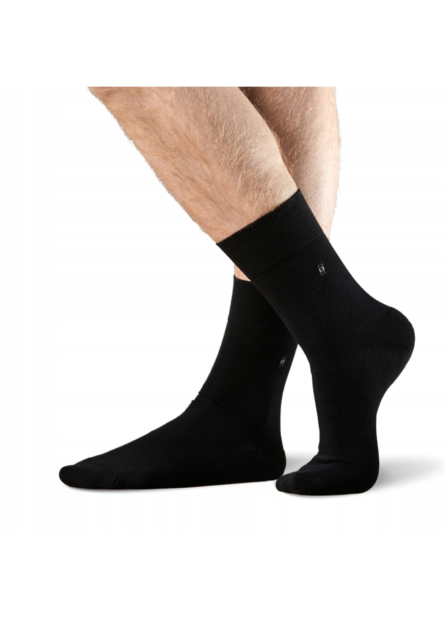 Set 2 sosete barbati, Brødrene, Bumbac, Negru, 41-43 - eMAG.ro