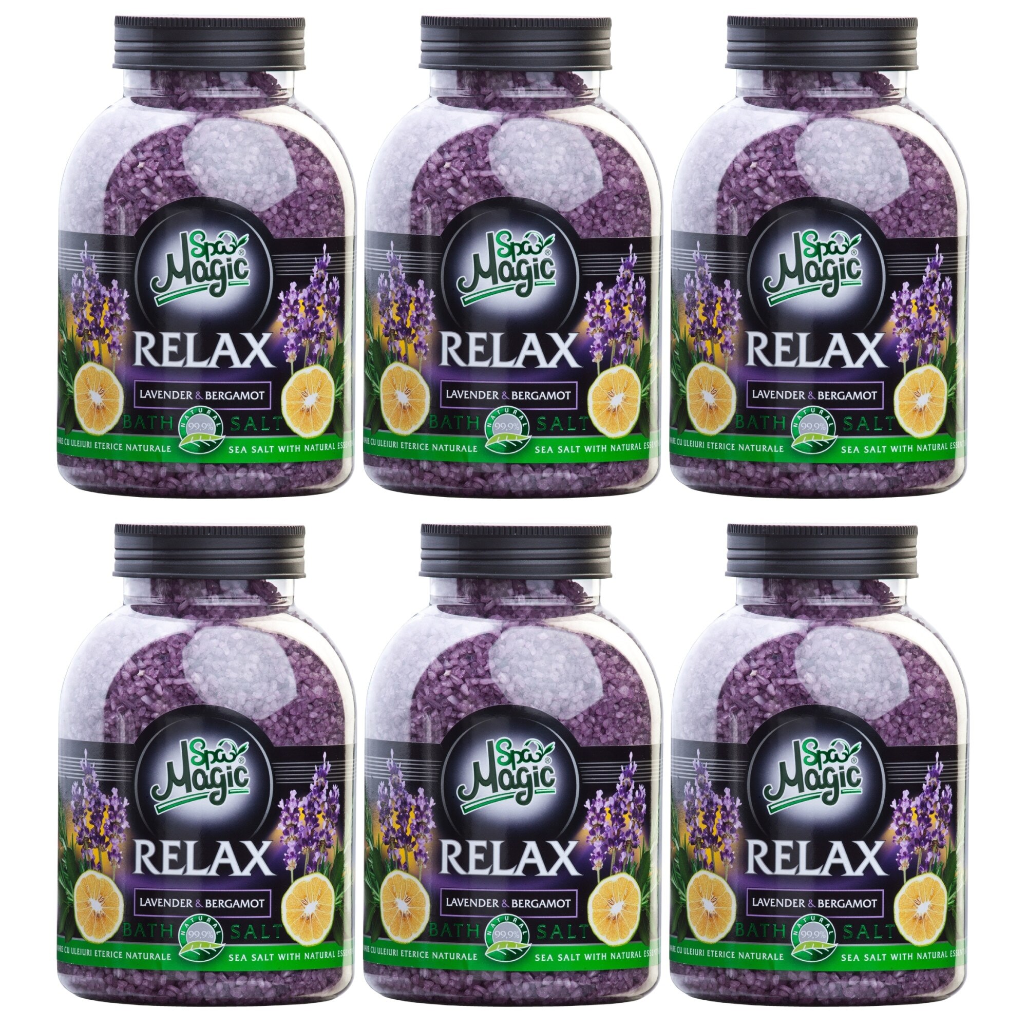 Set 6 bucati sare de mare Relax, Magic Spa, 7500 g - eMAG.ro