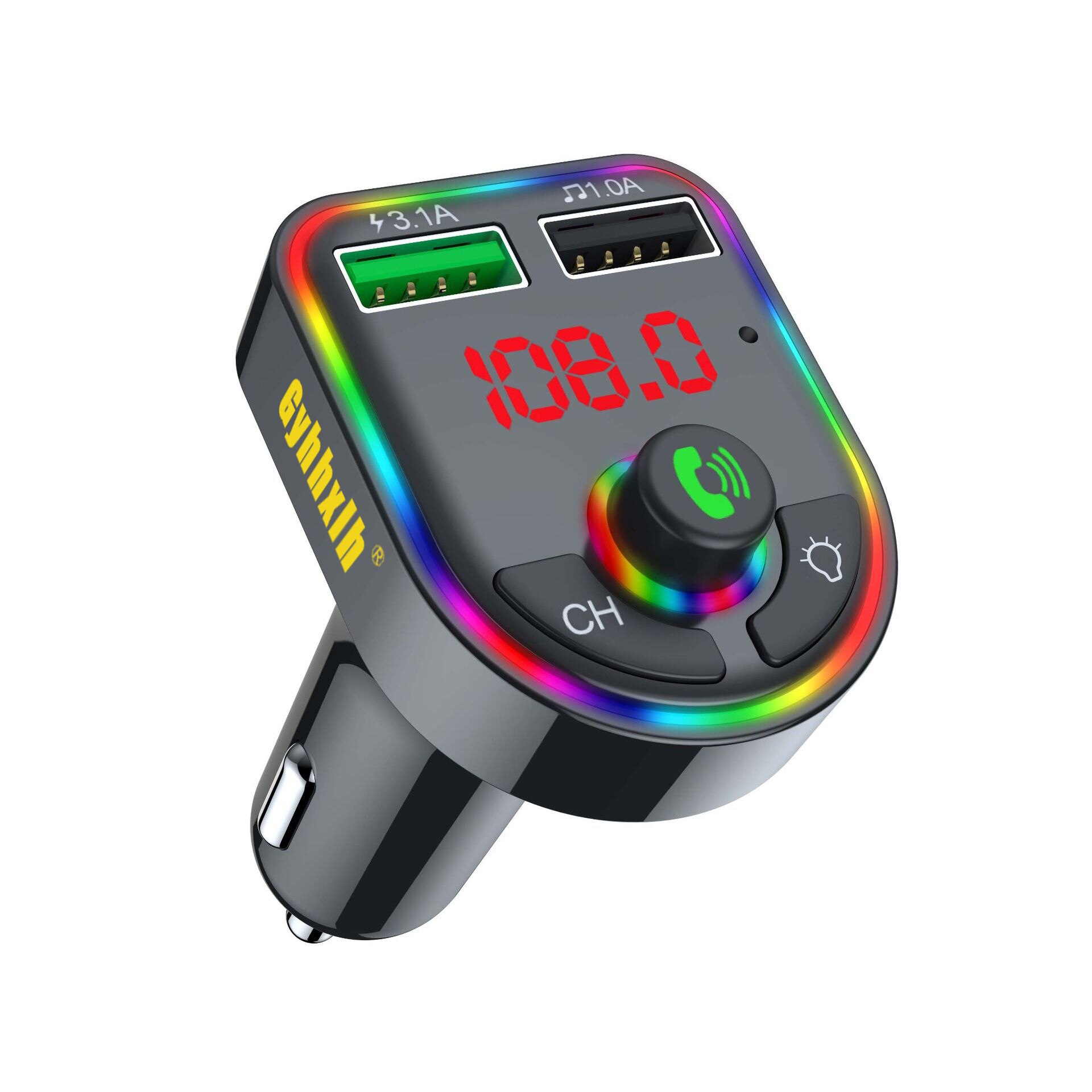 Modulator FM, Gyhhxlh, Bluetooth 5.0, Incarcare rapida, 3 Porturi de ...