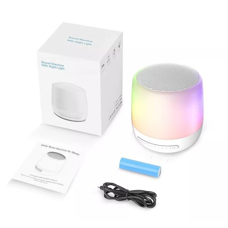 Dispozitiv Sunete Albe, white noise, 34 sunete, WiFi, Amazon Alexa ...