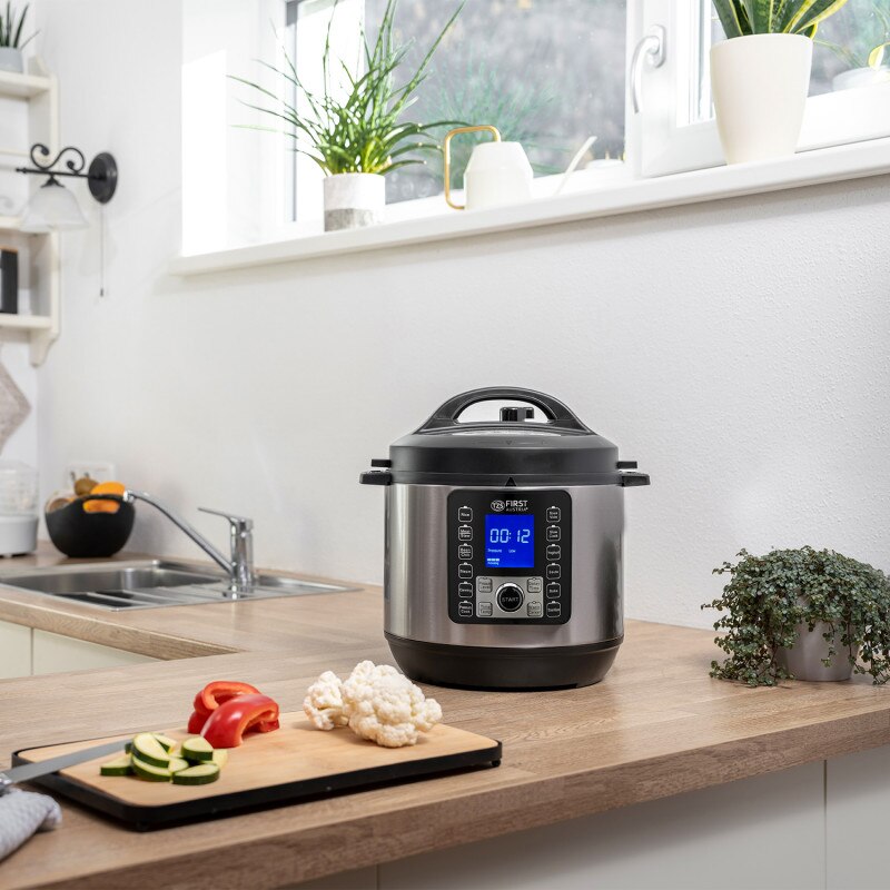 Oala sub presiune First Austria FA-5130-2-SI, 1000W, 6 litri, Timer, 12 ...