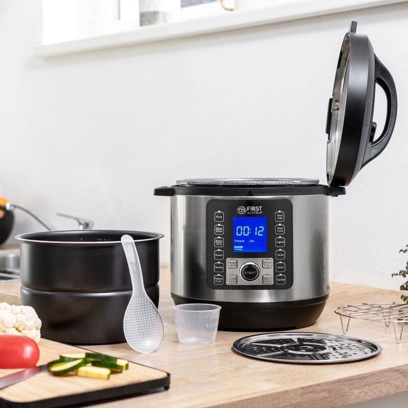 Oala sub presiune First Austria FA-5130-2-SI, 1000W, 6 litri, Timer, 12 ...