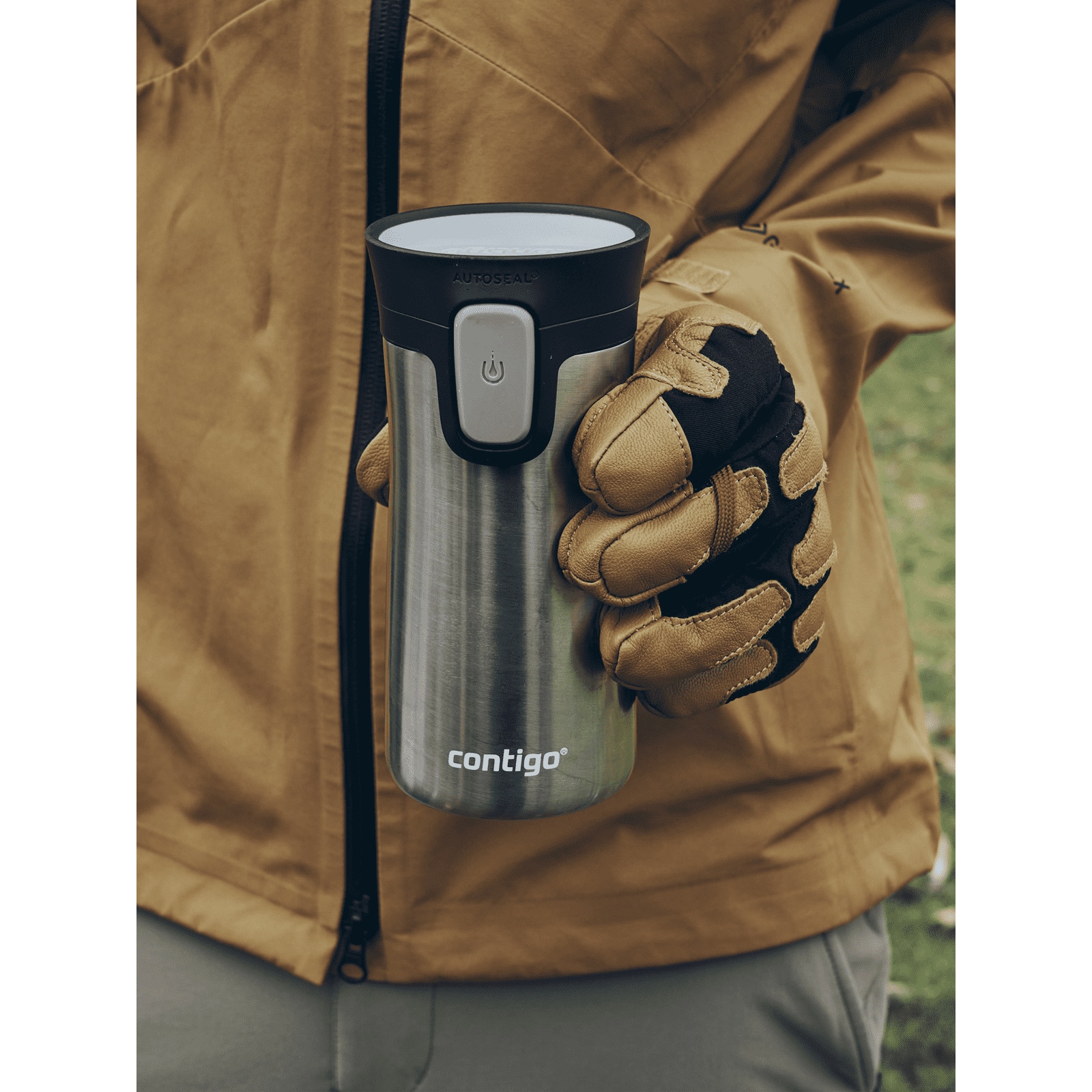 Cana termos Pinnacle, Contigo, Inox, 300 ml, Gri - eMAG.ro