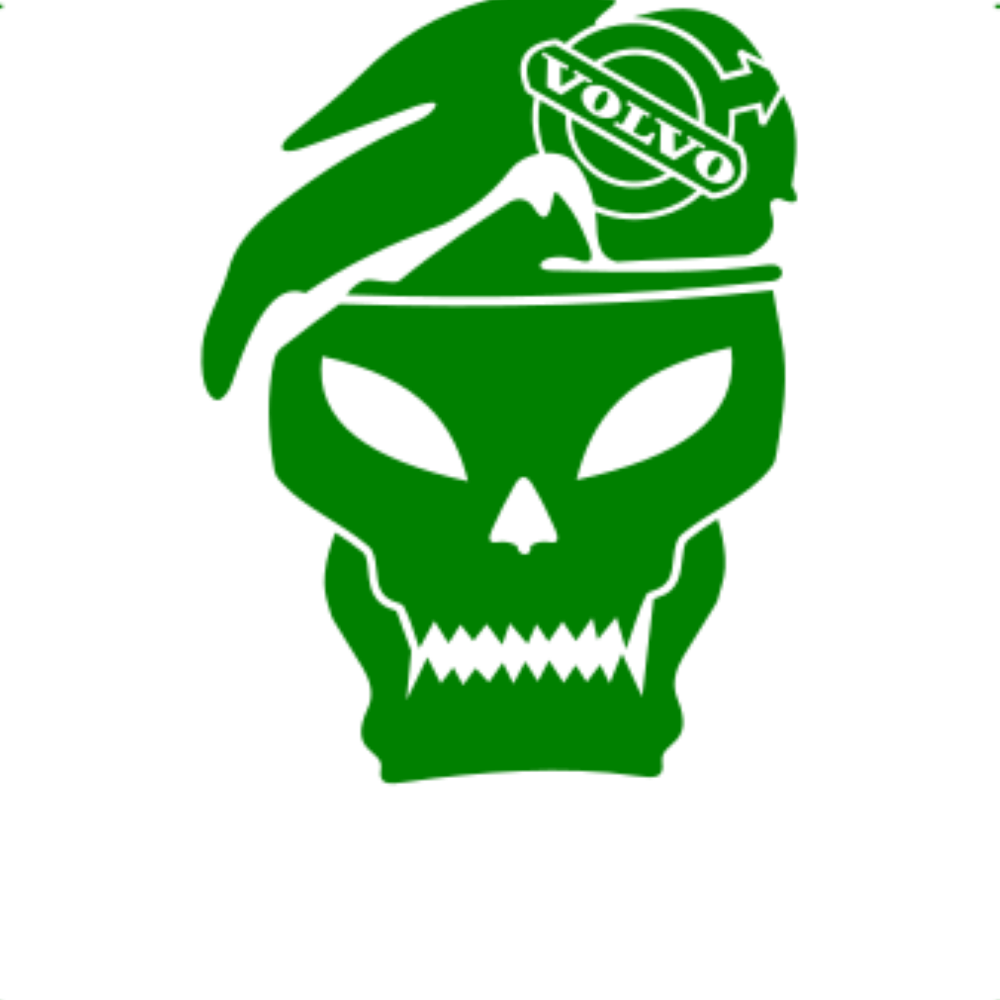 Sticker decorativ perete, auto si geam, Call volvo, Verde, 25 cm - eMAG.ro