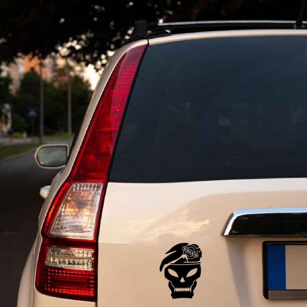 Sticker decorativ perete, auto si geam, Call volvo, Negru, 25 cm - eMAG.ro