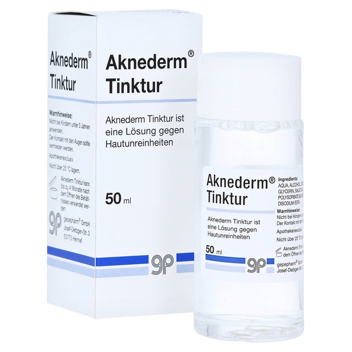 Tinctura Aknederm anti-acnee, anti-bacteriana si antiinflamatoare cu ...