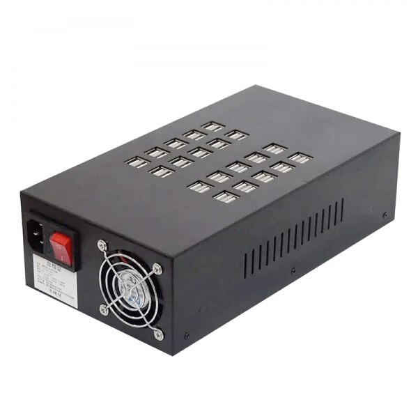 Mega Statie de incarcare profesionala 400W, 80A, 40 x USB 5V, 2A, Quick ...
