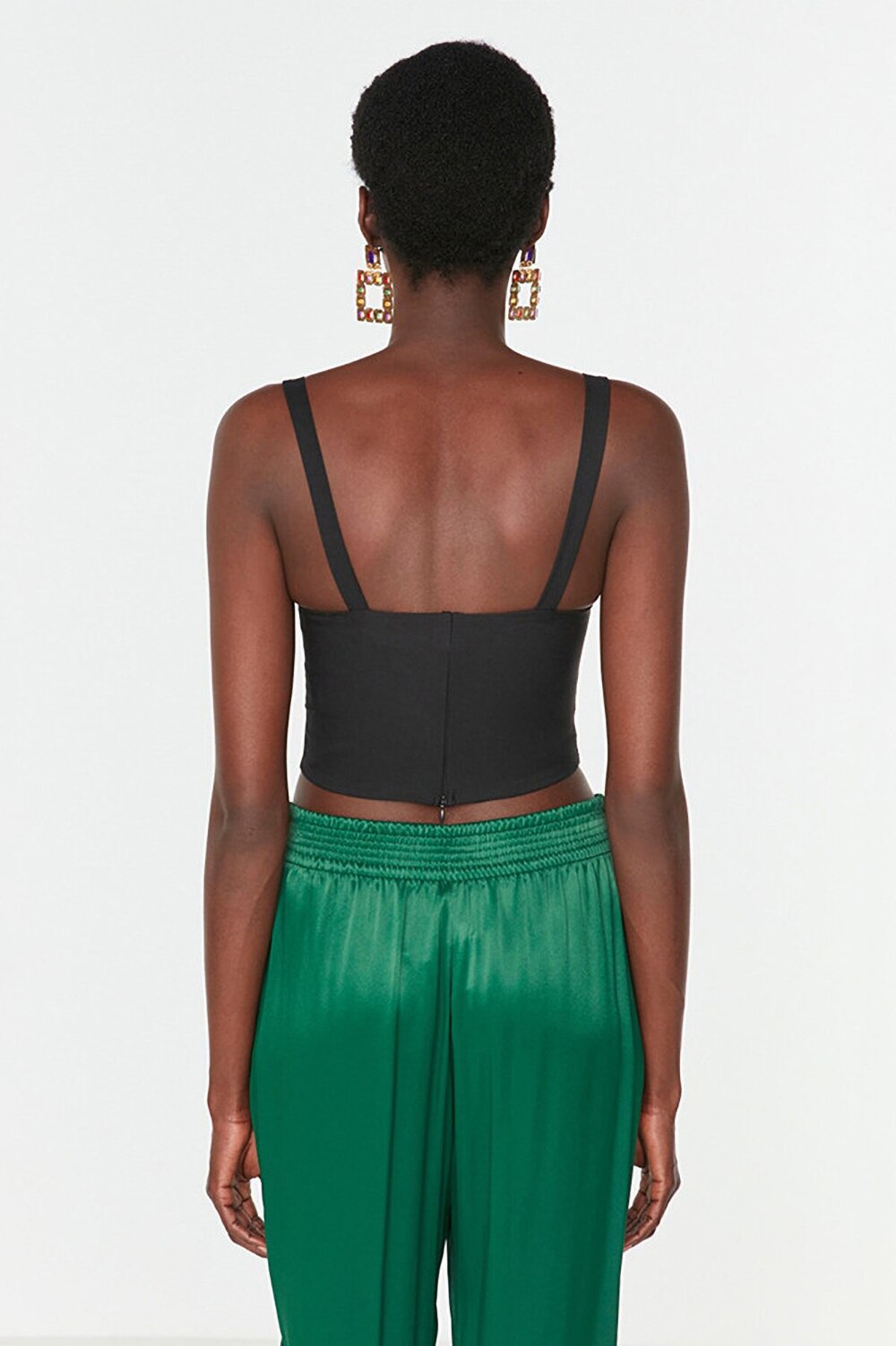 Top tip corset, Trendyol, negru - eMAG.ro