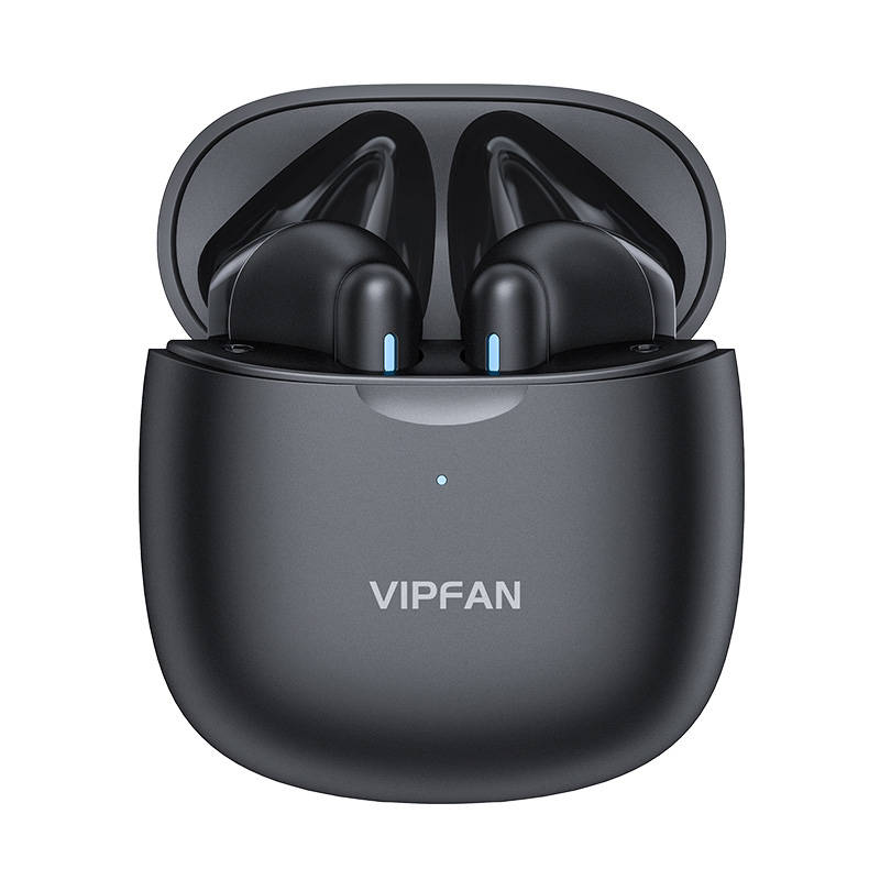 Casti fara fir TWS Vipfan T06, Bluetooth 5.0, negru - eMAG.ro
