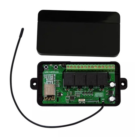 Receptor cu telecomanda, PowerTech, Wireless, 4 canale, 433 MHz, WiFi ...