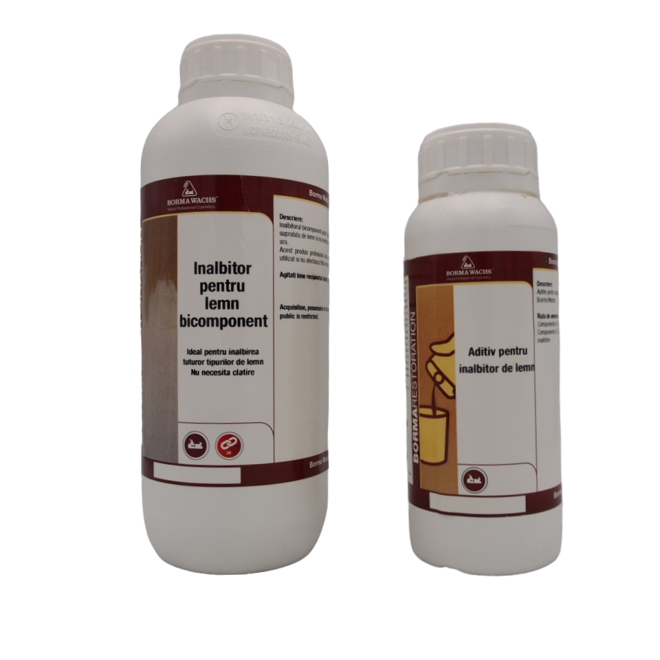 Set inalbitor bicomponent pentru lemn, Borma Wachs, Sbiancante per ...