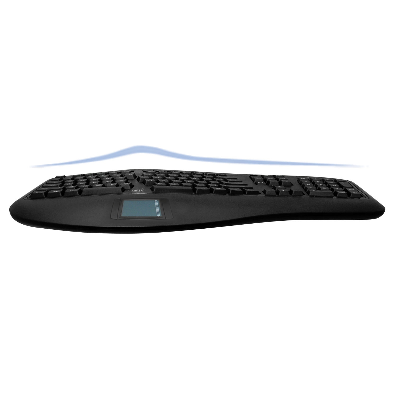 Tastatura ergonomica cu touchpad Adesso Tru-Form, cu taste multimedia ...