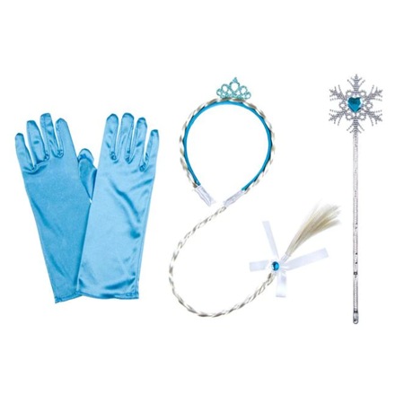 Set acccesorii printesa Elsa cu bagheta coroana, o mesa par si manusi ...