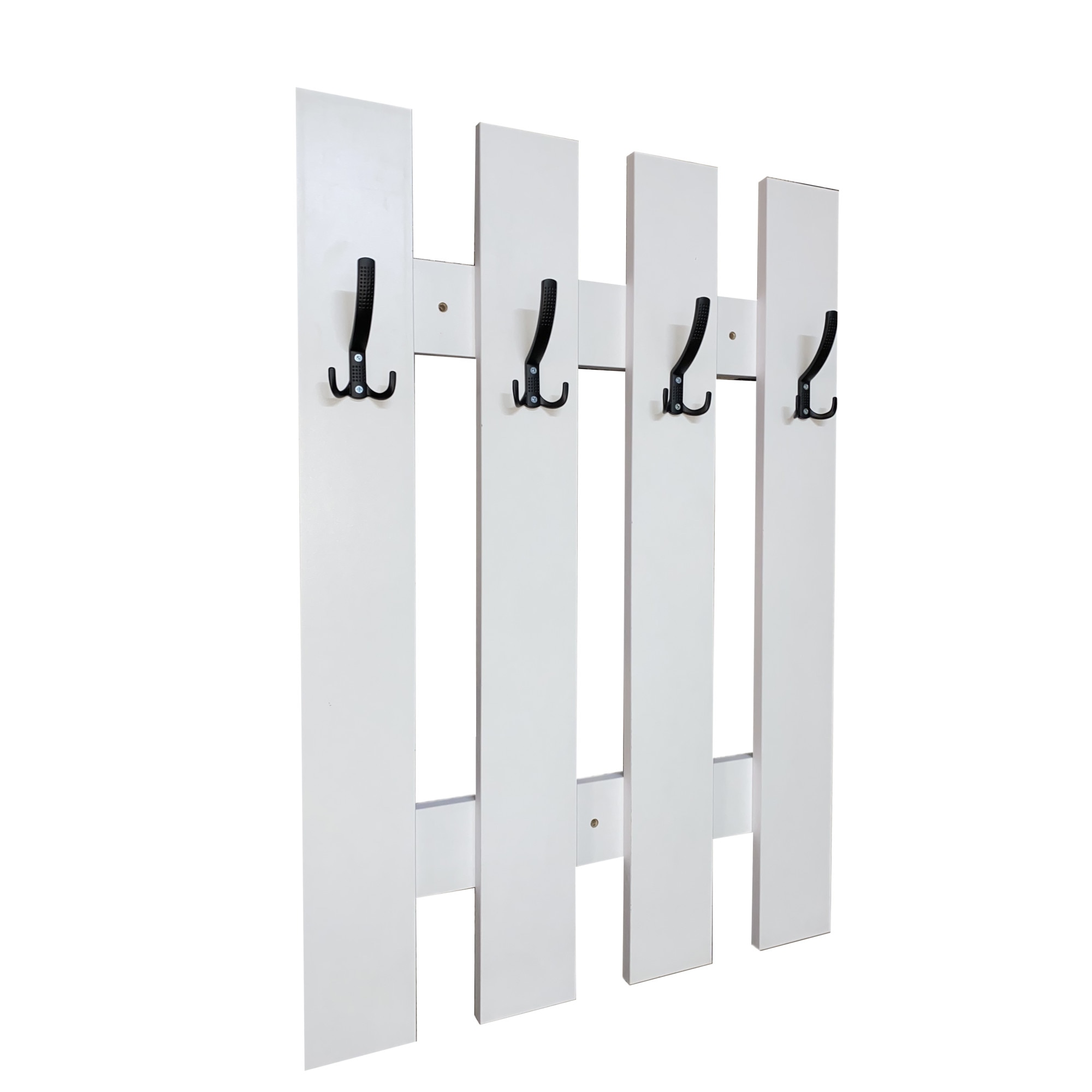 Cuier Hol CMDesign, PAL Alb 18mm, 100 x 70cm, agatatori negre - eMAG.ro