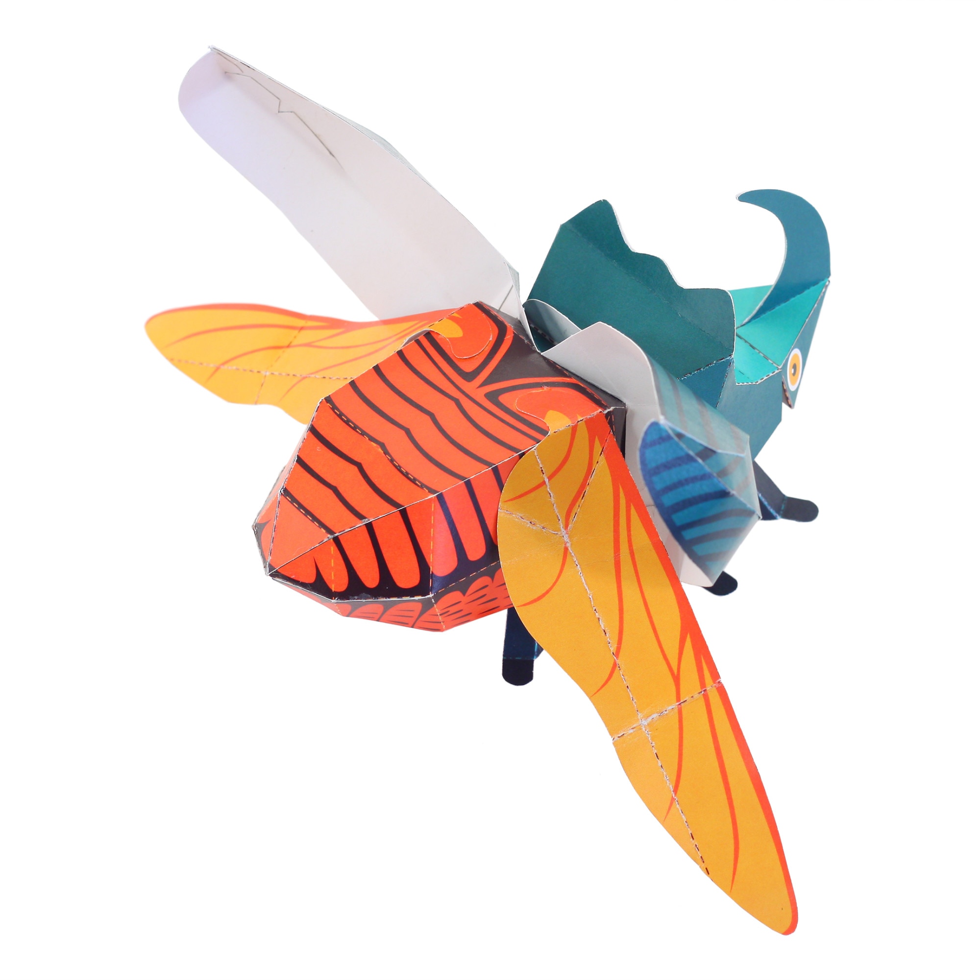 Kit craft de construit 4 insecte de jucarie PUKACA din hartie, prin ...