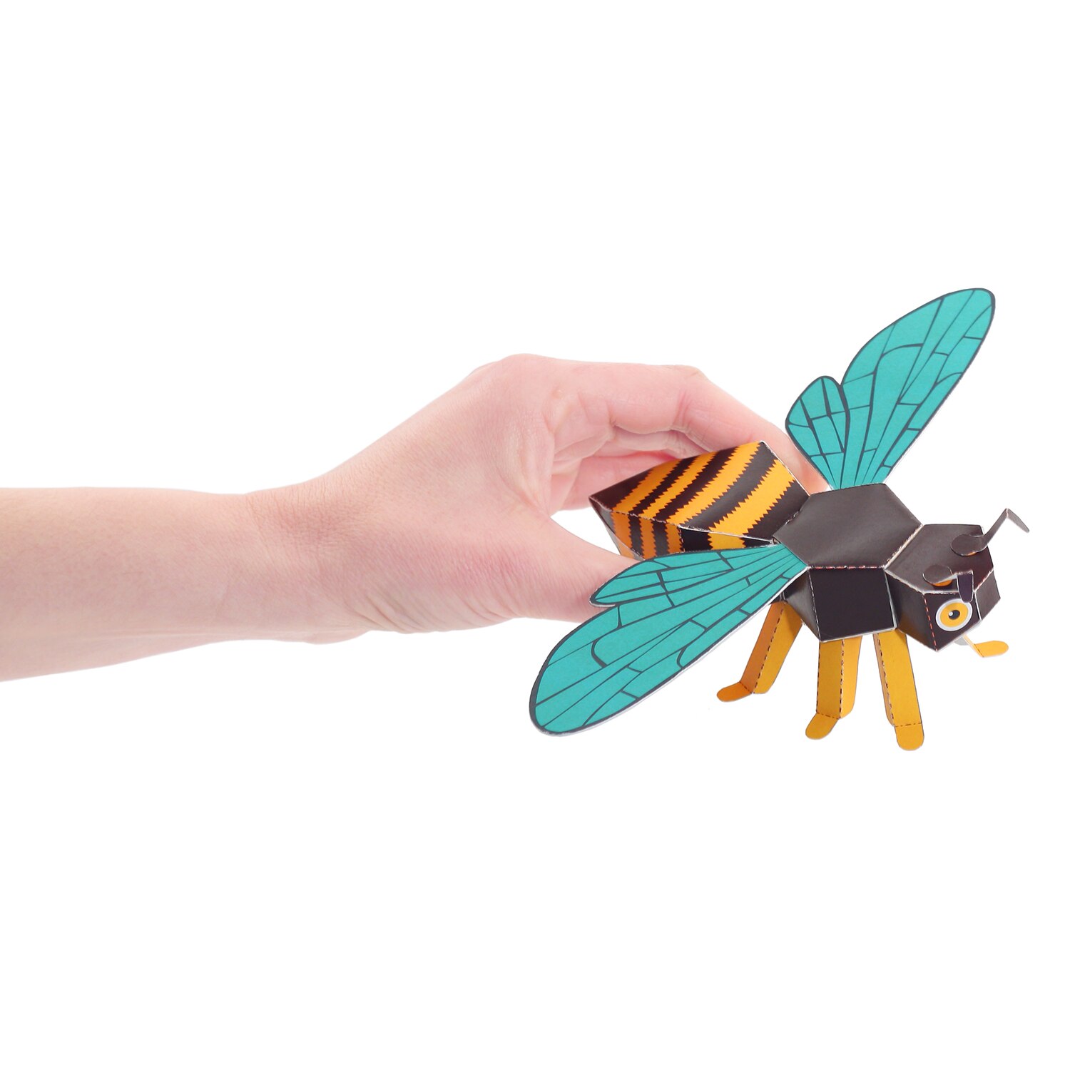 Kit craft de construit 4 insecte de jucarie PUKACA din hartie, prin ...