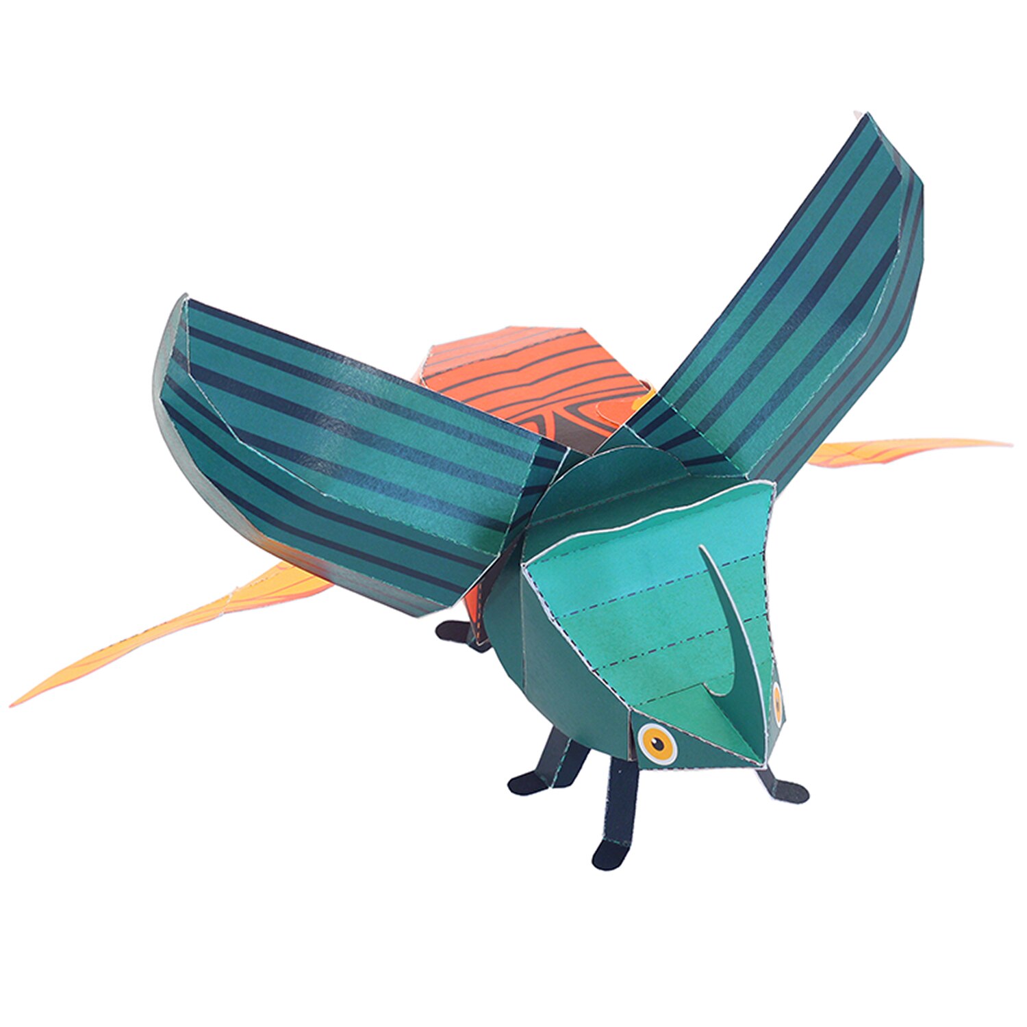 Kit craft de construit 4 insecte de jucarie PUKACA din hartie, prin ...