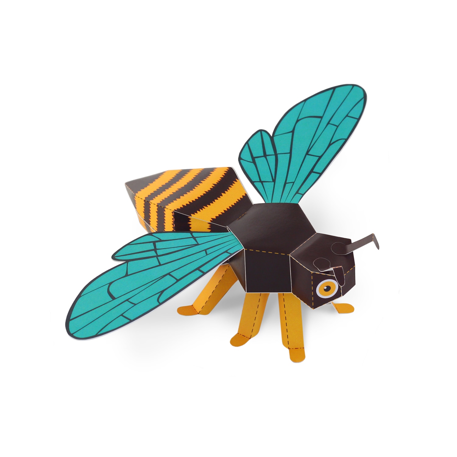 Kit craft de construit 4 insecte de jucarie PUKACA din hartie, prin ...