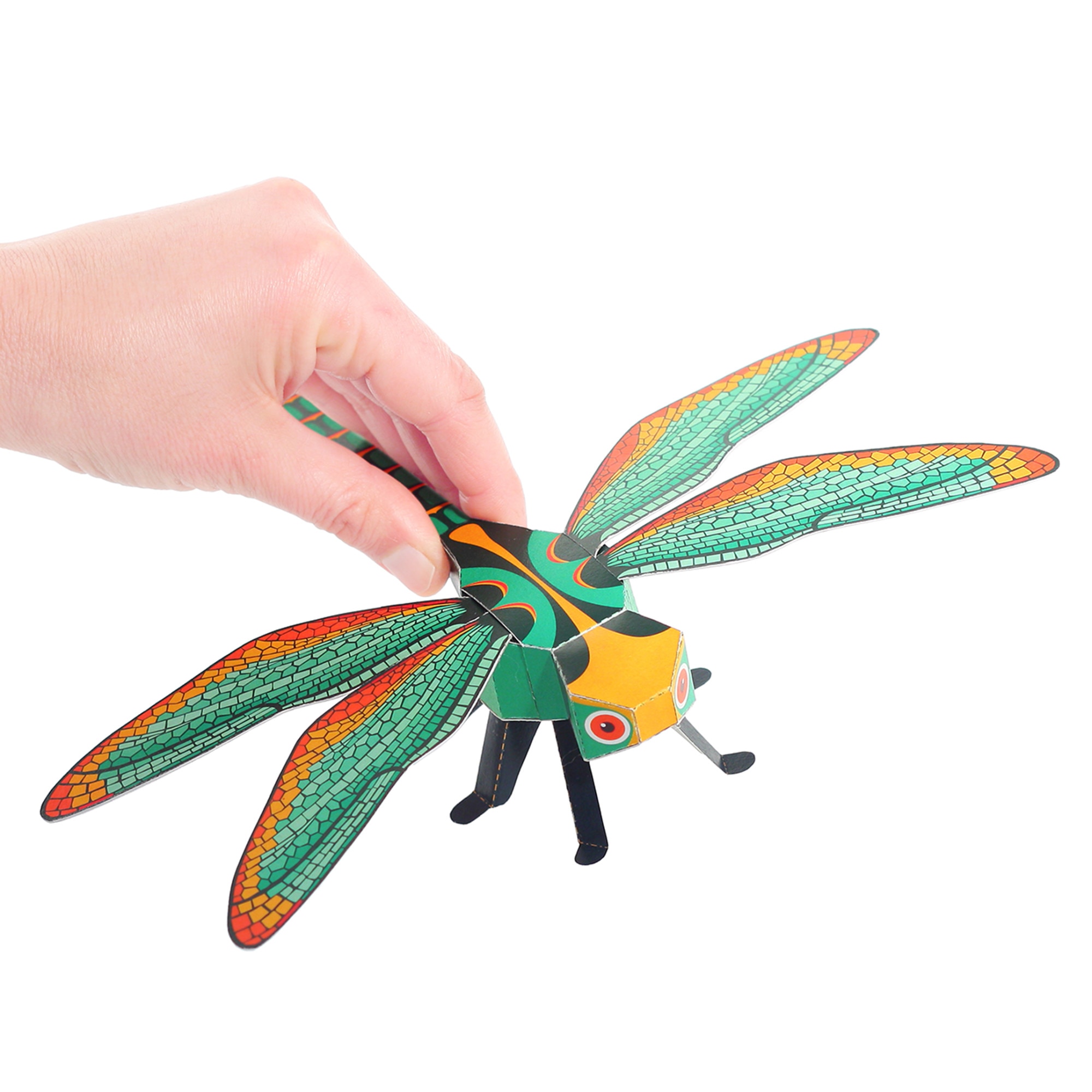 Kit craft de construit 4 insecte de jucarie PUKACA din hartie, prin ...