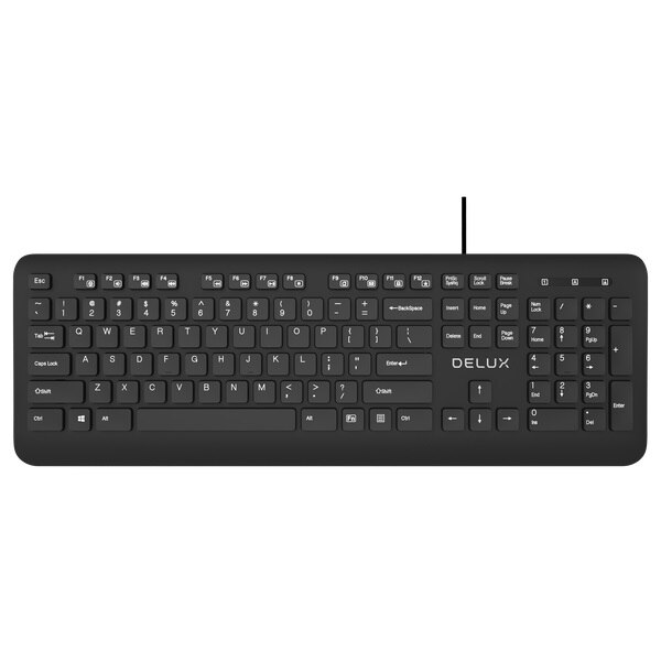 Tastatura, Delux, KA193U, USB, Multimedia, Cu BDS Chirilic, 104 ...