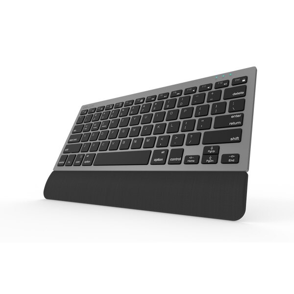 Tastatura, Delux, K3300GX, fara fir, multimedia, Negru/Gri - eMAG.ro