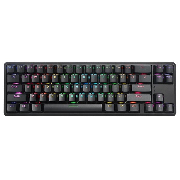 Tastatura, Delux, KM32, jocuri, fara fir si USB, mecanica, Bluetooth 5.0, iluminare de fundal ...