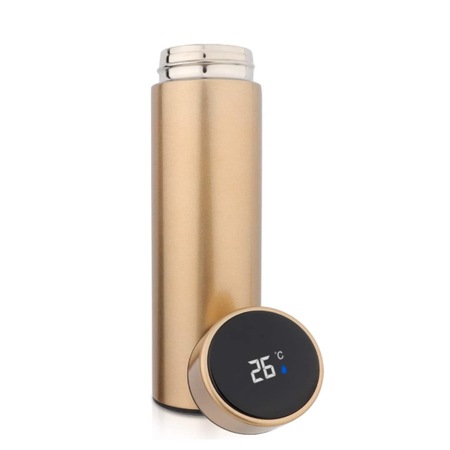 Termos, afisaj Led cu ecran tactil, indicator temperatura, otel ...