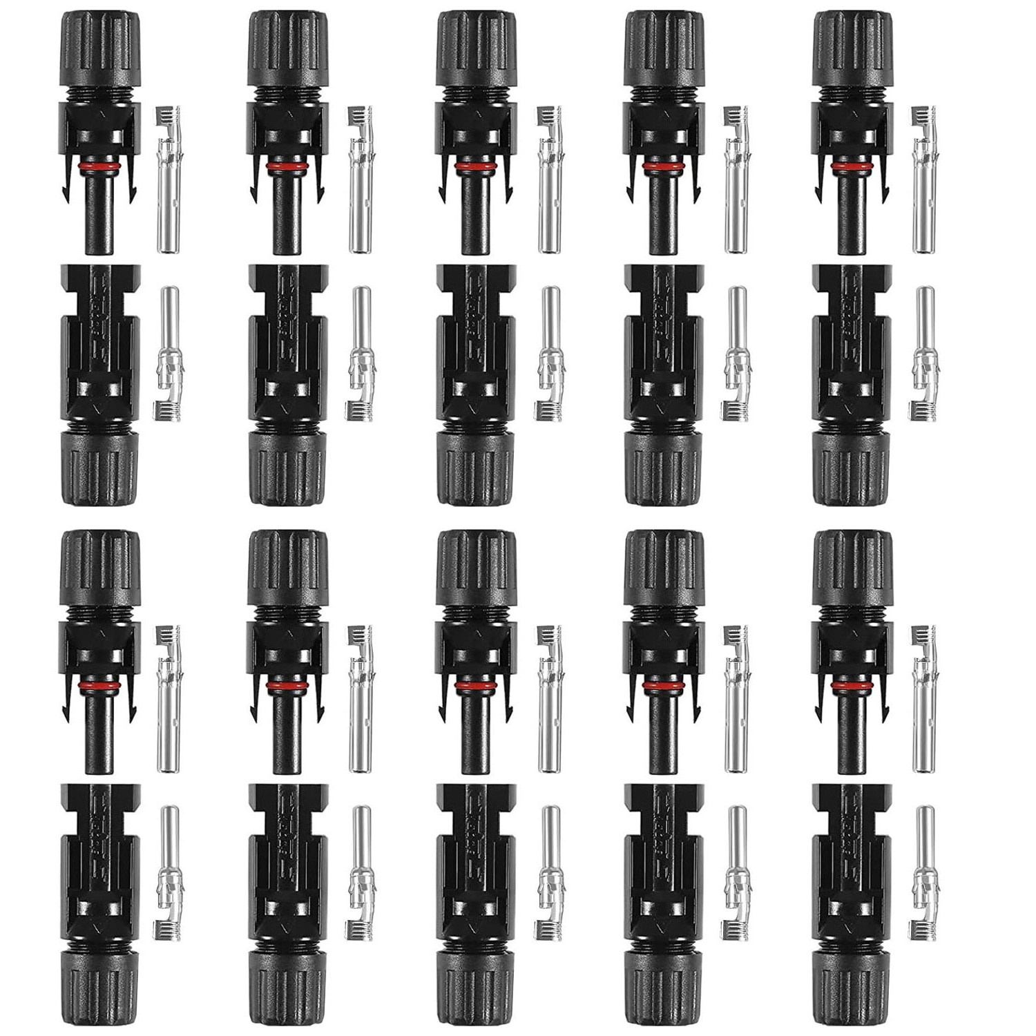 Set 10 conectori panou solar, Kimystam, Mama/tata, conector MC4, IP67 ...