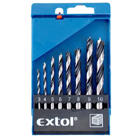 Set 8 burghie pentru metal, Extol Craft, 3-10mm, lustruite - eMAG.ro