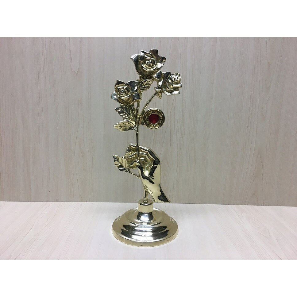 Floare decorativa, Alama, Trandafir, Auriu - eMAG.ro