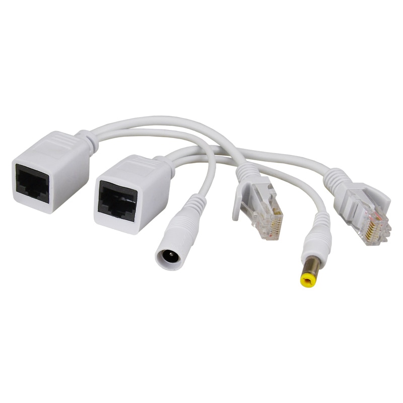 Set de convertoare, Pulsar, Tip RJ45/2.1/5.5 P-POE1, Alb - eMAG.ro