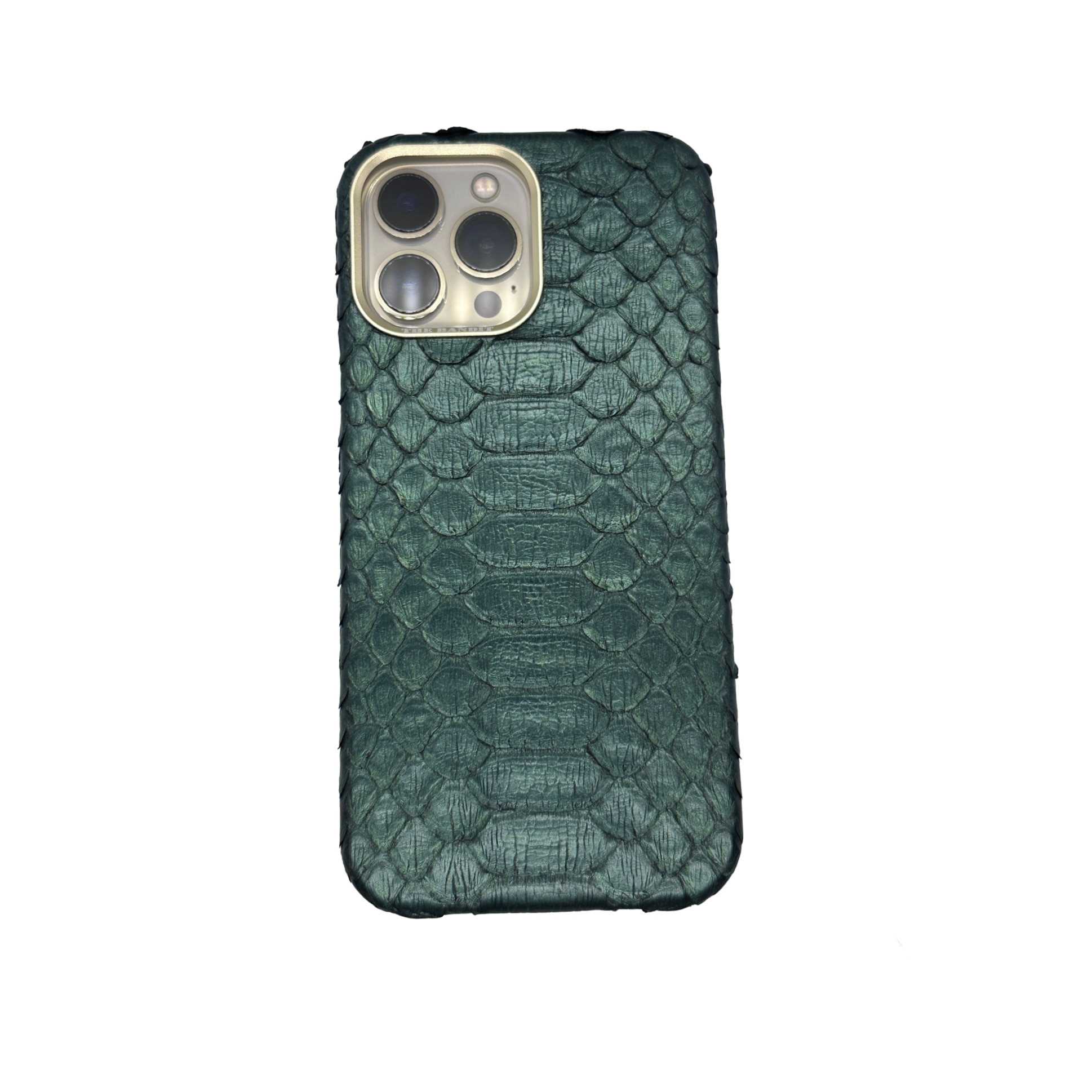 Husa din piele, The Bandit Python pentru Iphone 13 Pro Max, Green - eMAG.ro