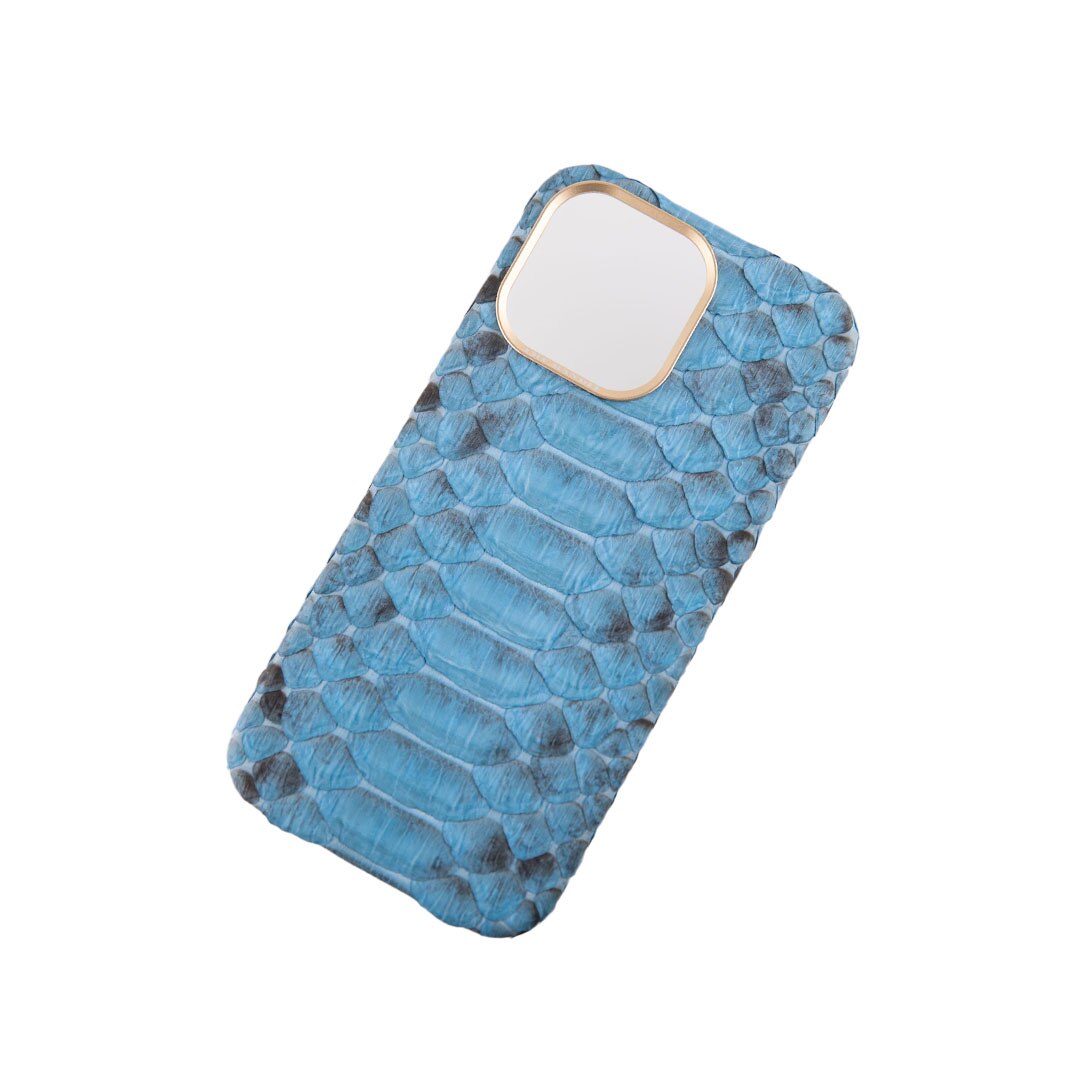 Bőr tok, The Bandit Python Iphone 13 Pro-hoz, kék - eMAG.hu