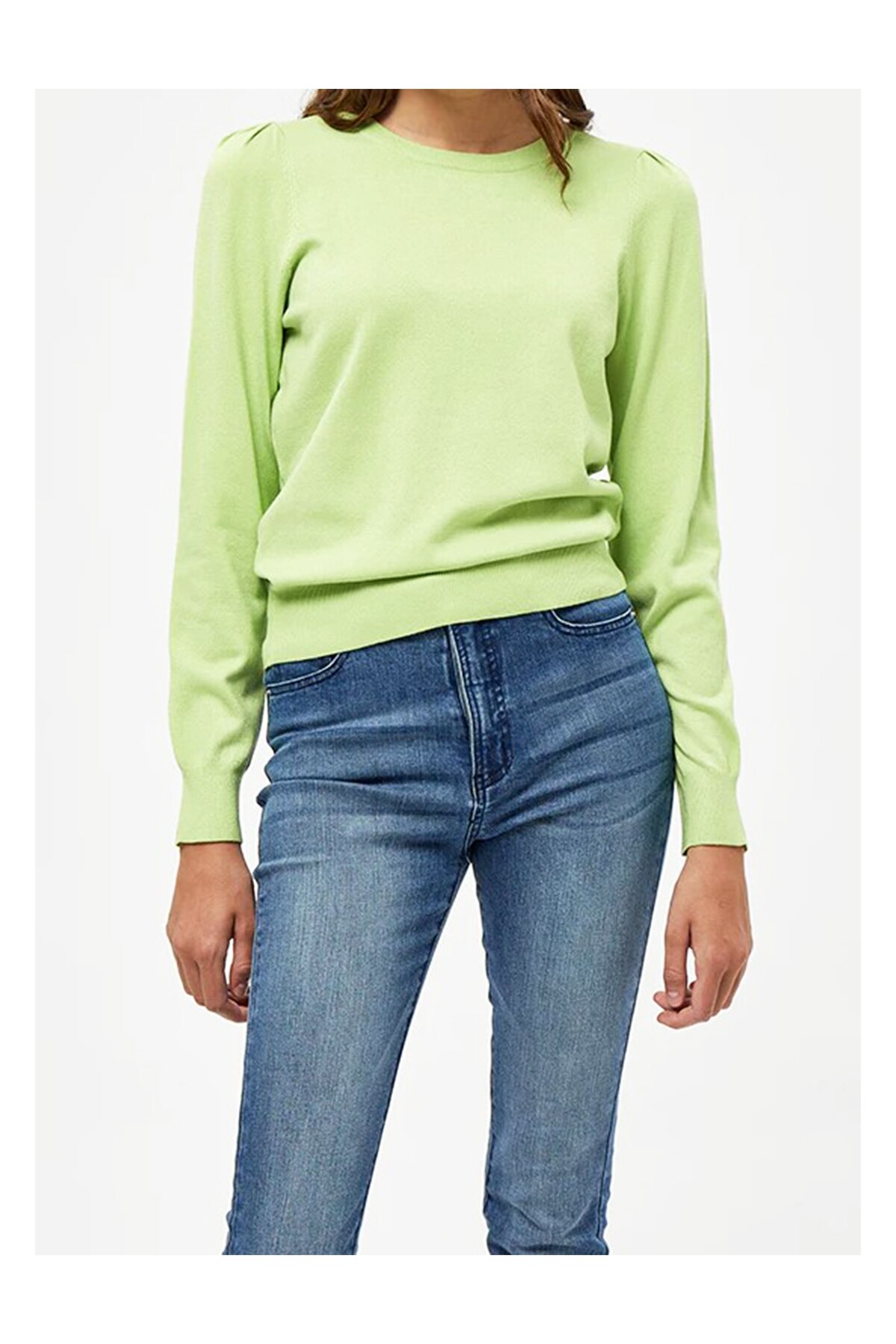 Bluza femei Peppercorn, lime, viscoza, nylon, marimea S - eMAG.ro