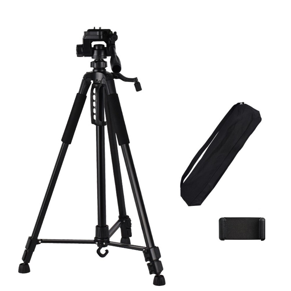 Trepied pentru telefon, 66 inch, Compatibil cu IOS/Android, Negru - eMAG.ro