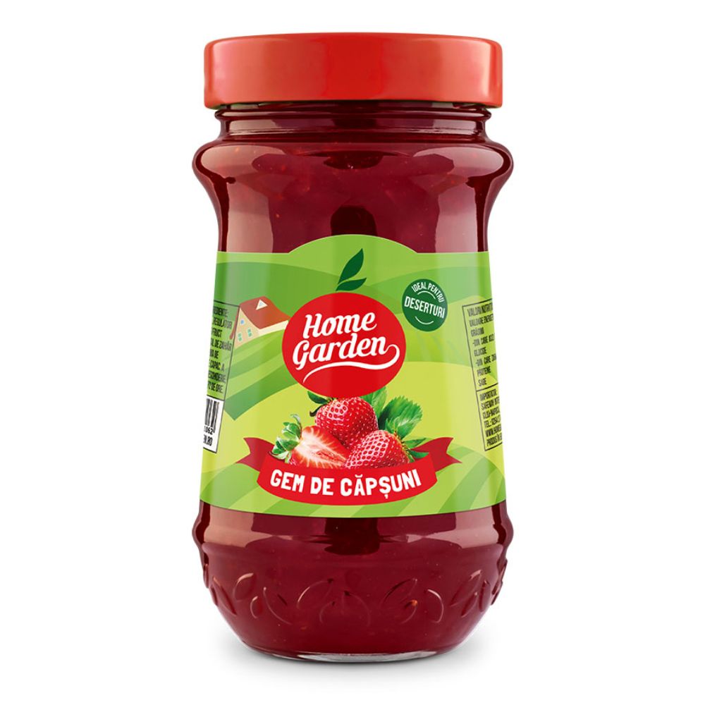 Gem de Capsuni Home Garden, Cantitate 450 g - eMAG.ro