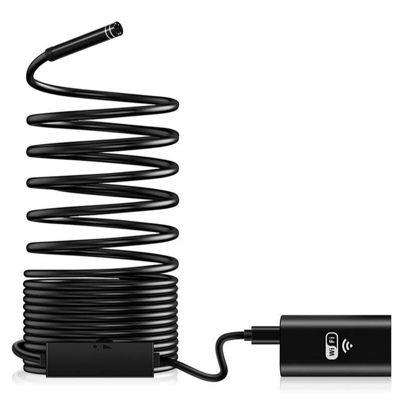 Camera inspectie endoscop cu LED-uri reglabile, WiFi, 10 m, Negru - eMAG.ro