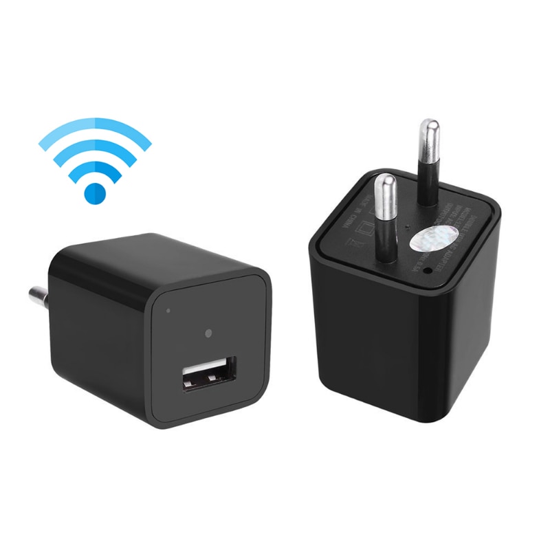 Incarcator USB cu camera ascunsa Full HD, WiFi, Negru - eMAG.ro